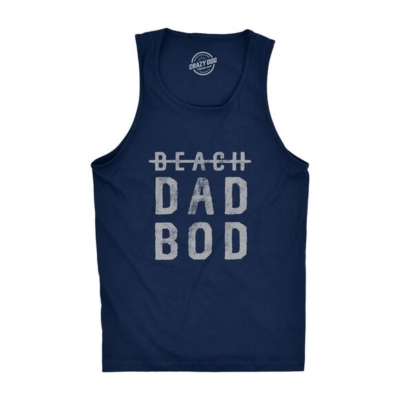Crazy Dog T-Shirts | Shirts | Mens Beach Dad Bod Fitness Tank Funny ...